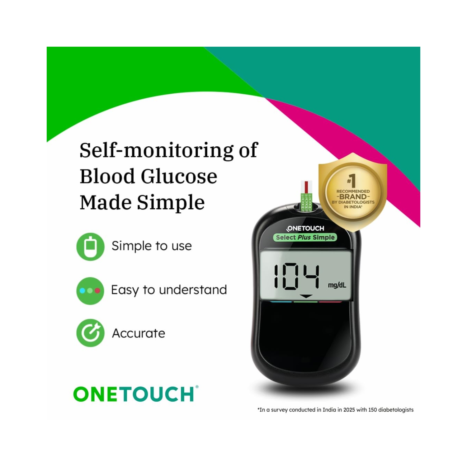 OneTouch Select plus Glucose Kit with 10's Strips Free - Cureka ...