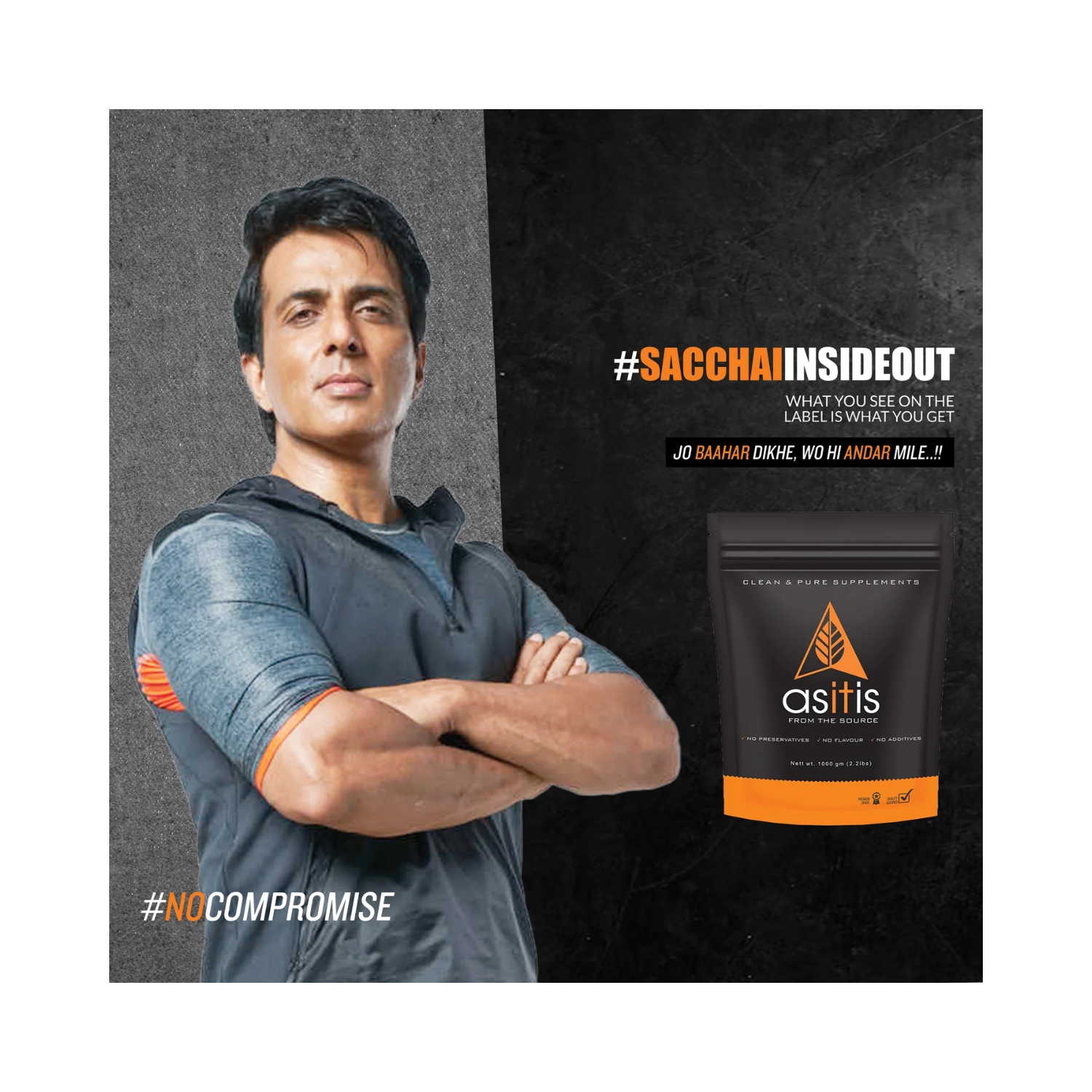 ASITIS Whey Protein Concentrate 80% (250gm) - Cureka - Online Health Care Products Shop