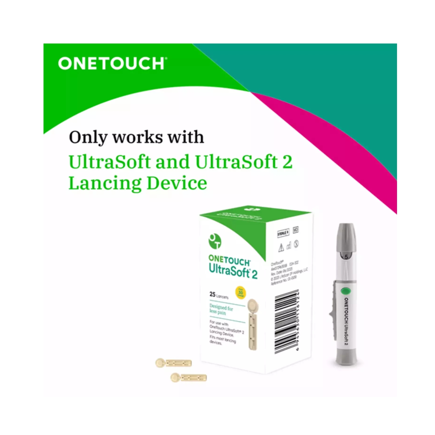 One Touch Ultrasoft 2 Lancet 25 nos - Cureka - Online Health Care Products Shop