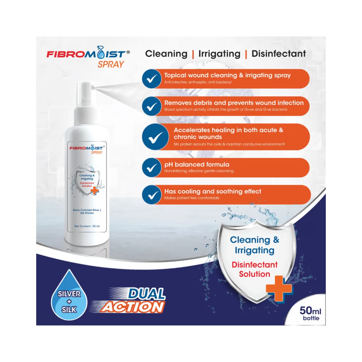 Fibroheal Fibromoist Spray (50 ml) Pack of 2 - Cureka - Online Health ...